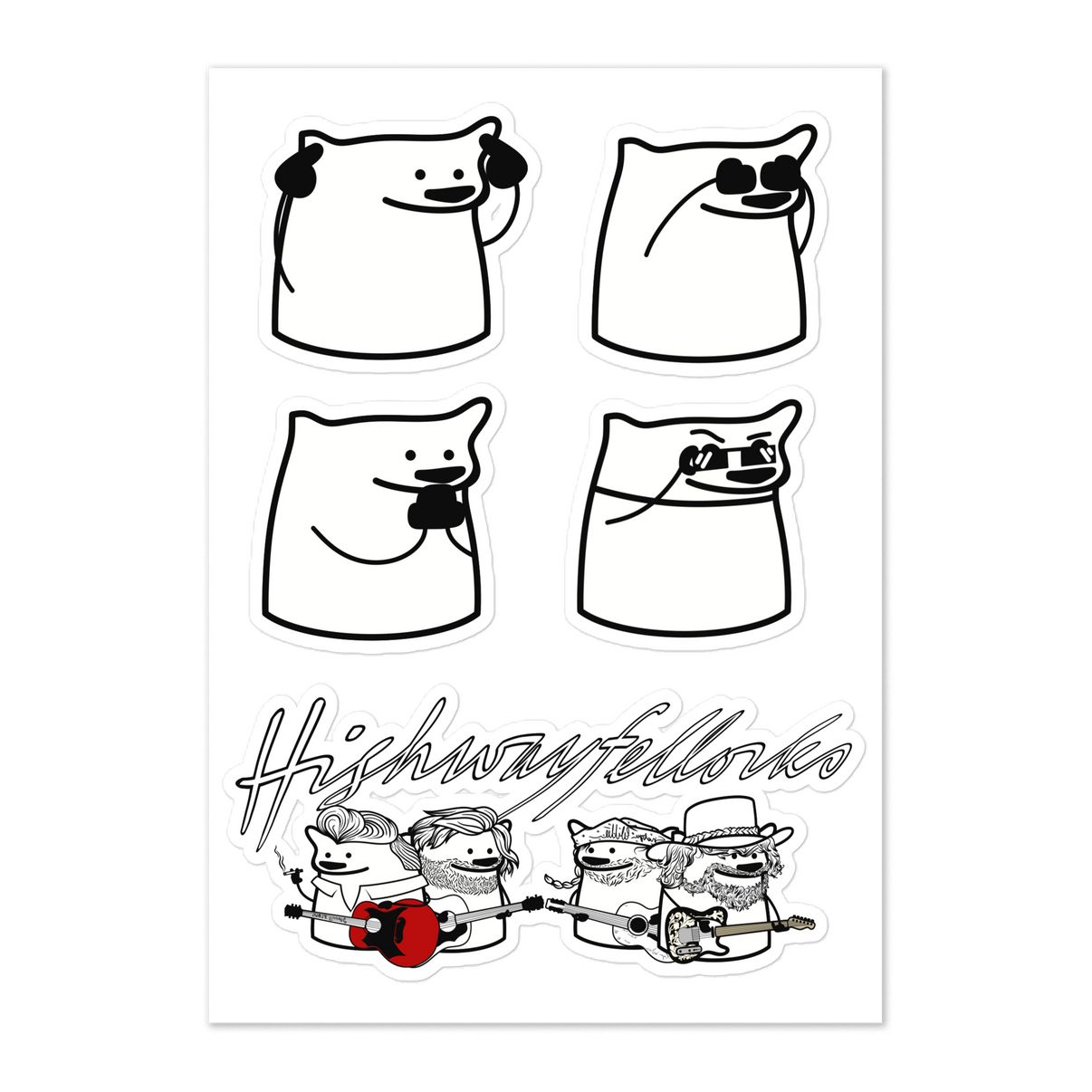 NAFO Fella Sock Character Sticker Sheet #5 – North Atlantic Fella ...