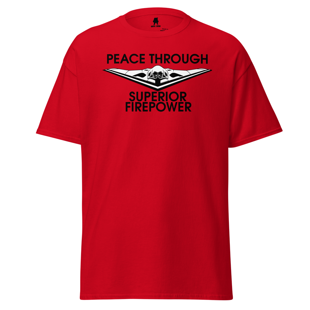 NAFO Peace Through Superior Fire Power T-Shirt ...