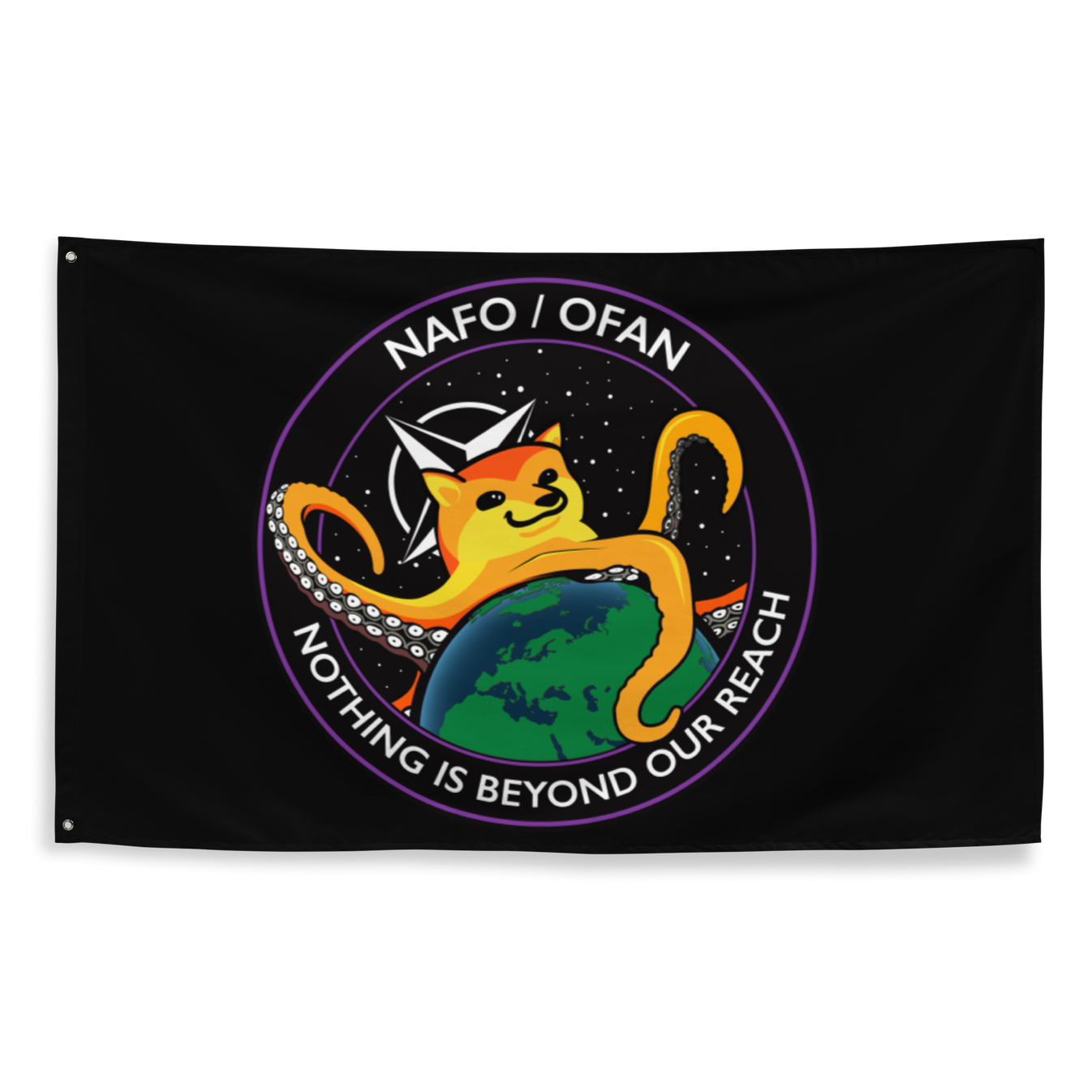 NAFO Nothing is Beyond Our Reach Flag – NorthAtlanticFellaOrganization