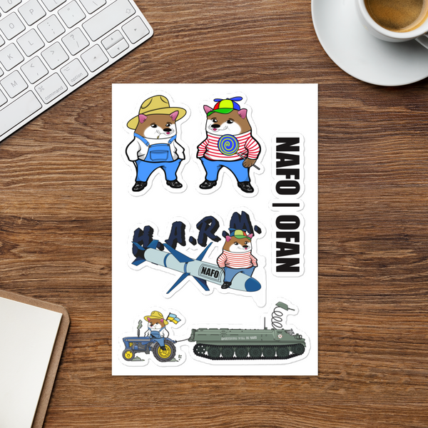 NAFO Cartoon Fellas Sticker Pack – NorthAtlanticFellaOrganization
